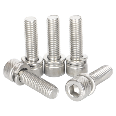 304不锈钢内六角弹垫二组合螺丝