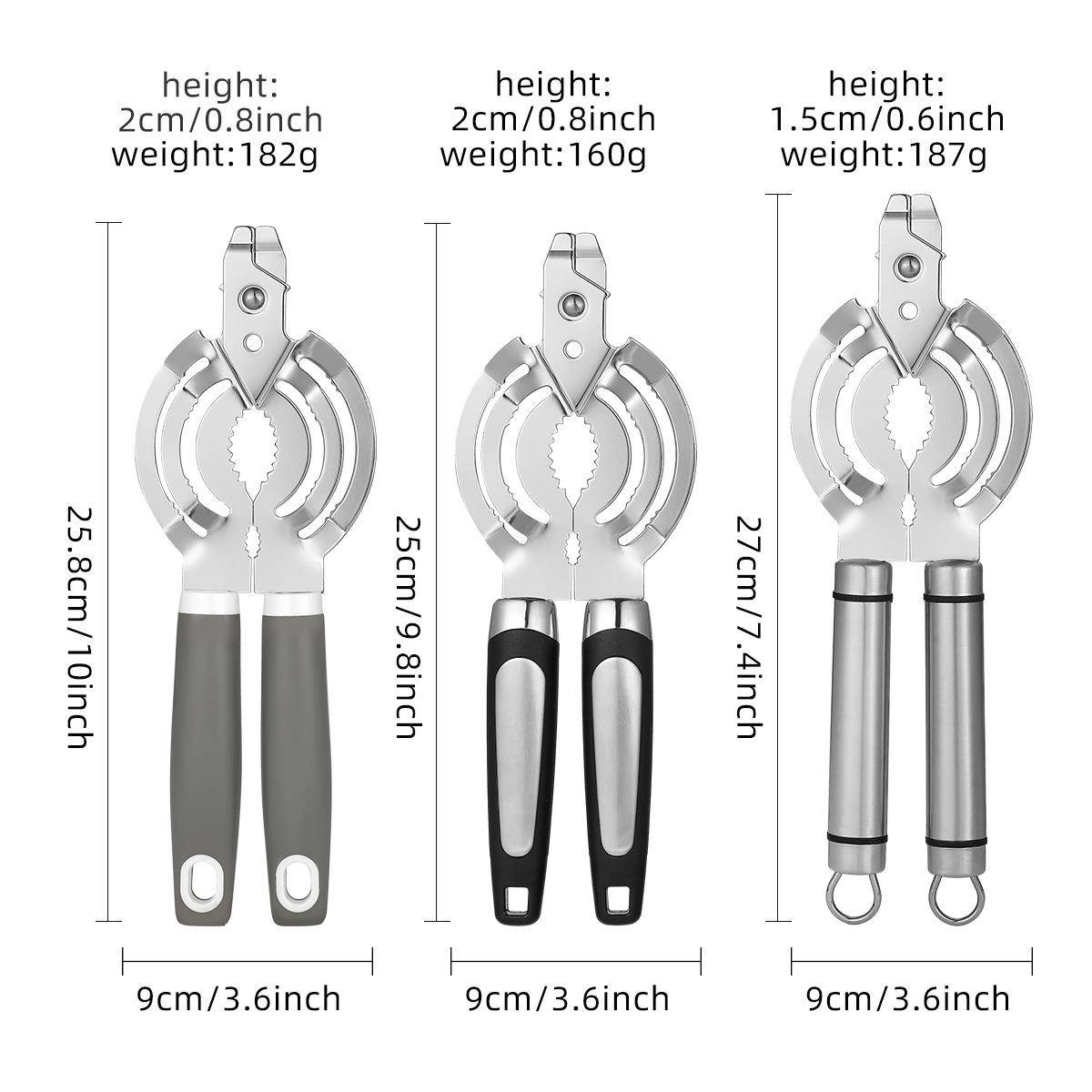 境新头品不锈钢力厨房开罐跨器多功能开瓶器强KG199罐启瓶器啤酒