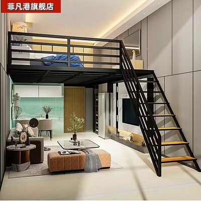 北京钢结构复试阁楼隔层室内屋玻璃水泥设计槽钢搭建楼板平台制作