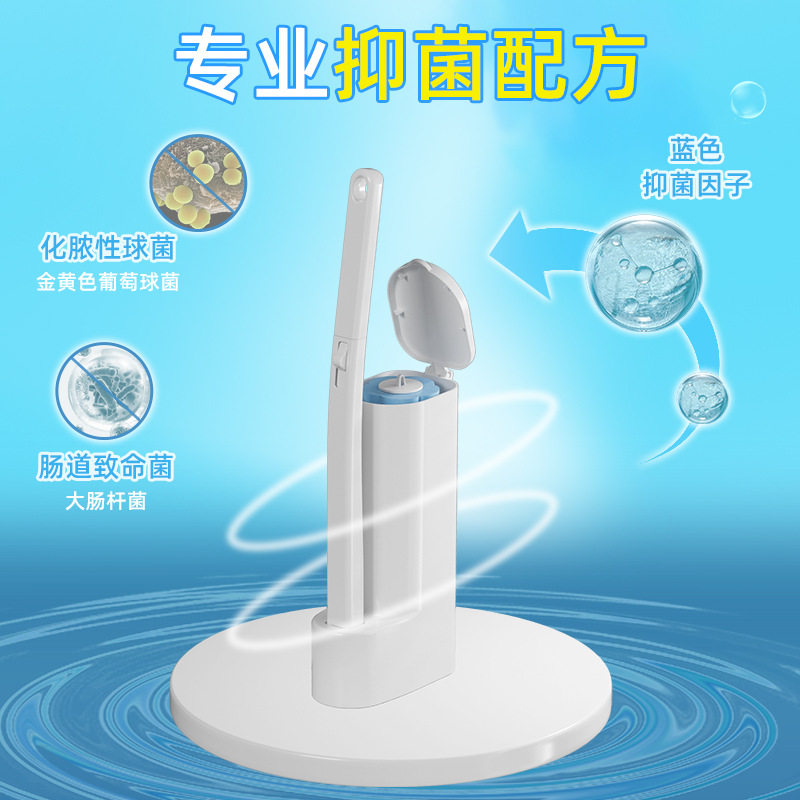 抖音家用卫生间马桶刷套装清洁长柄无死角软毛厕所刷一次性洁厕刷