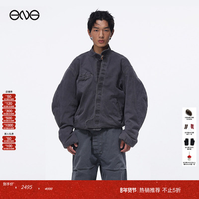 【张小斐明星同款】GREG ROSS 做旧夹克羽绒外套