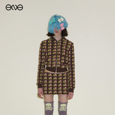 【ENG】Ashley Williams印花长袖连帽衫开衫卫衣外套女装新品26秋