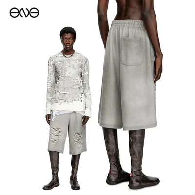 【ENG】DIESE L PERC-SHORT破洞休闲短裤