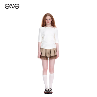 【黄圣依明星同款】Effet de Soleil网纱蓬蓬百褶裙短裙女装新品