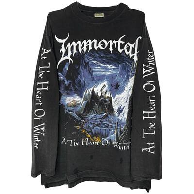 茂密有声工作室Vintage Immortal嘻哈潮牌基础款百搭款长袖T恤