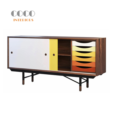 2025新款实木餐边柜丹麦网餐具柜Finn juhl北欧风家用茶水柜边柜