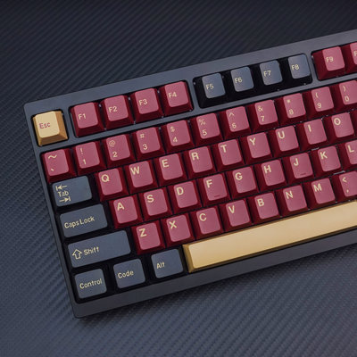 KBDiy GMK红武士键帽PBT双色注塑原厂高度客制化机械键盘68 75 87