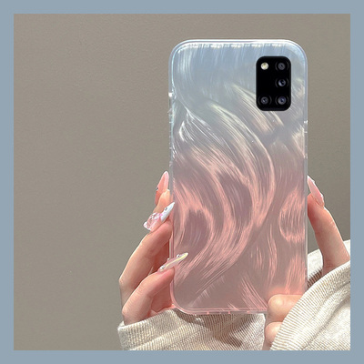 ins渐变蓝粉适用三星a90手机壳a80羽纱a70s高级感a50时尚a30硅胶a20软壳a10小众a52个性a8s少女galaxy/a53f52