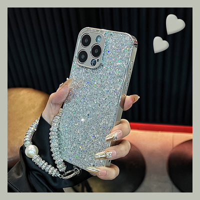 高级感韩系满天星适用oppoa97手机壳a96闪粉a95电镀a93s日韩a91滴胶a72挂链a53软a58x硅胶a57/a56/a11x/a9/a3