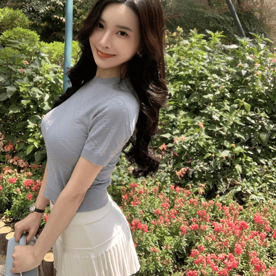 孙智惠韩系百搭针织短袖