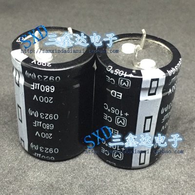 200V680UF 680UF200WV全新原装电源电容硬脚电容 25*35