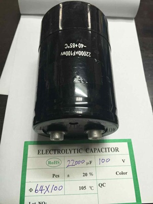 100v22000uf 100v 22000uf全新原装正品 铝电解电容器 64x100mm