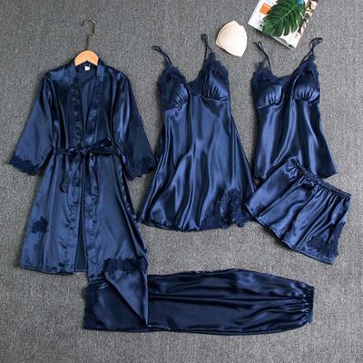home long sexy women large summer silk bathrobe suit
