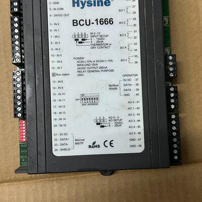 Hysine和欣楼宇控制器 BCU-1666 编程控制器