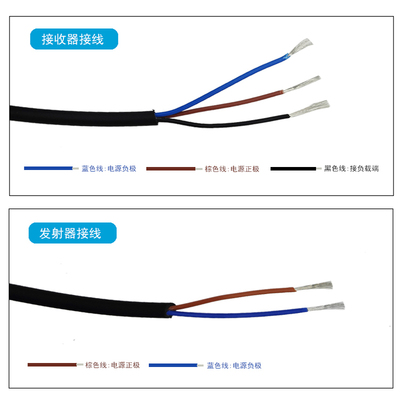 M30对射光电开关洗车机S30SN6R+S306E对射传感器感应10米防水防雾