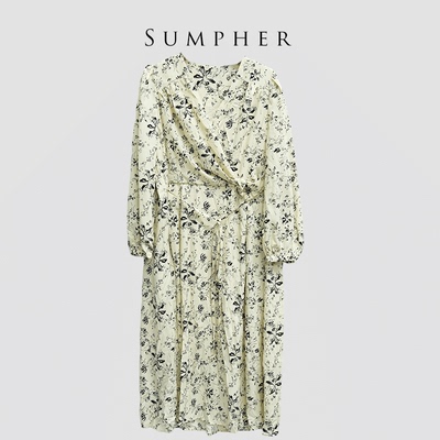 【广州杰哥Jack】Sumpher CC家专柜新款气质米色连衣裙-142221