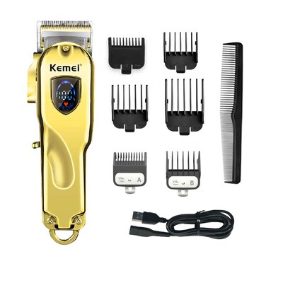 Kemei Rechargable Hair Trimmer Powerful Clipper Cordless Hai