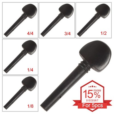 Ebony Wood Violin Tuning Peg with 5 Different Sizes Suitable