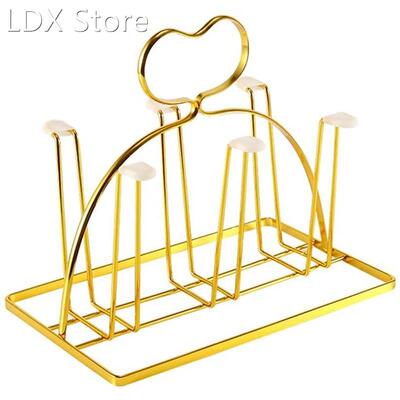 Cup Drying Rack Stand, Metal Bottle Drying Organizer Stand w