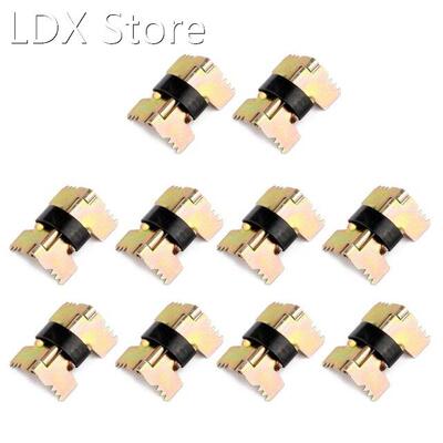 10Pcs Vintage Size Self-Closing Metal Spring Hinges For