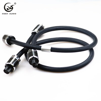 xssh audio HIFI Copper Schuko Power Cord Cable HIFI Extensi