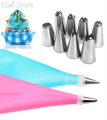 10Pcs/Set Cream Confectionery Nozzles Icing Piping And Pastr