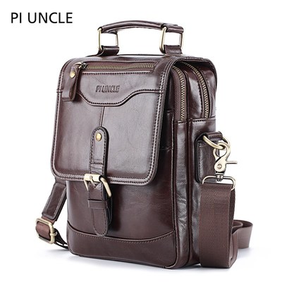 Genuine Leather Men's Shoulder Messenger Bag Original Cowhi