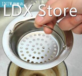 Kitchen Waste Stainless Steel Basket Stopper Sink Drain Stra