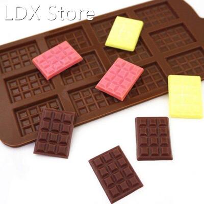 1PCS Silikon Form 12 Zellen Schokolade Mold Fondant Patisser
