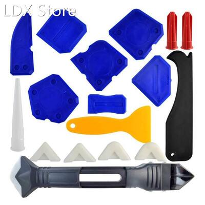 18 Pieces Caulking Tool Kit Silicone Sealant Finishing Tool