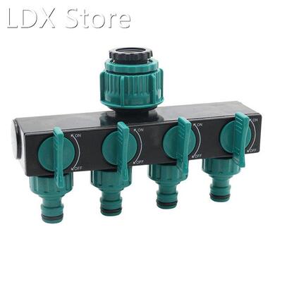 1/2-3/4-1 Hose Splitters Irrigation Adapter 4-way Water H