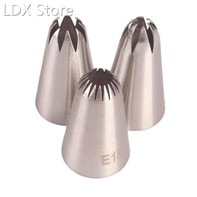 3 Pcs/set Icing Piping Pastry Nozzle Tips Stainless Steel No