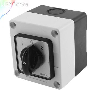 Ui 660V Ith 20A 3 Position Rotary Cam Changeover Switch w Co