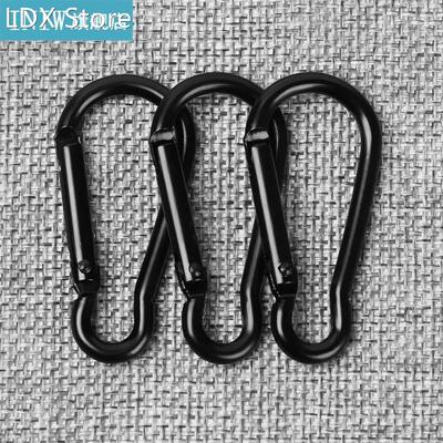 5 Pcs D Carabiner Snap Clip Keychain Water Bottle Hooks Outd
