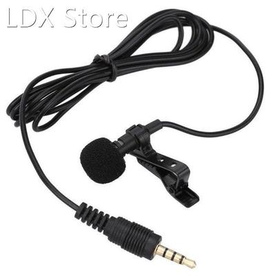 Portable External 3.5mm Hands-Free Wired Lapel Clip Micropho
