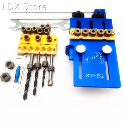 Aluminum Alloy Jig Dowelling Jig Set Wood Dowel Drilling Pos