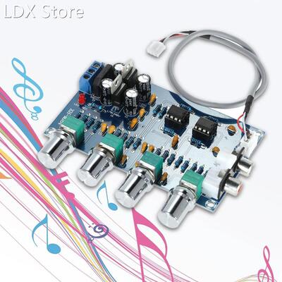 NE5532 Audio 4 Channels Preamplifier Tone Board Quality Ster