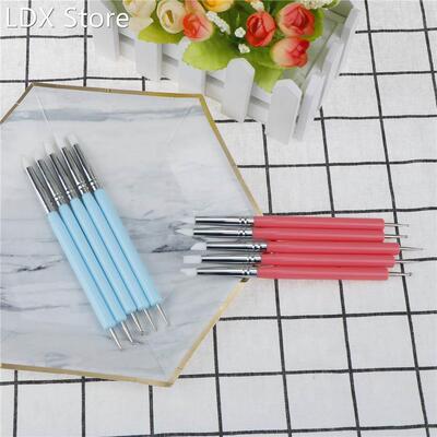 5PCS 2 Way Pottery Clay Ball Styluses Tools Polymer Clay Scu