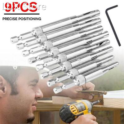 8Pcs/Set HSS 1/4Inch Shank Self Centering Hinge Hardware Dri