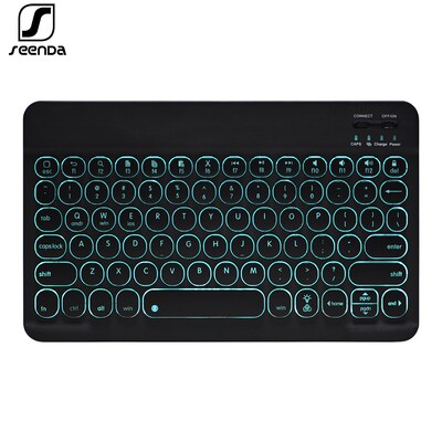SeenDa Backlit Bluetooth Keyboard Slim Portable Rechargeabl