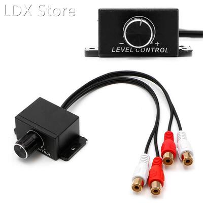 New Car Audio Amplifier Bass RCA Level Remote Volume Control