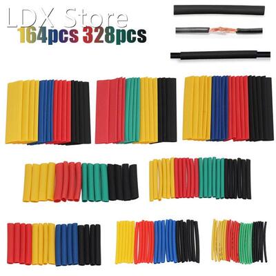 164pcs 328pcs Set 8 Sizes Heat Shrink Tube Shrinking Assorte