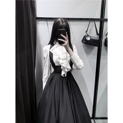 2025新款黑鸢尾lolita背带套装