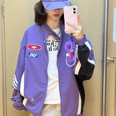 阿迪达斯外套男女三叶草运动夹克