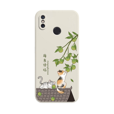 小米8硅胶卡通文字手机壳送挂绳