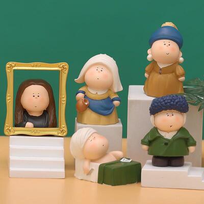 月半物术家盲盒艺公仔手办创意桌潮玩面家居装BB2683饰摆件生日礼