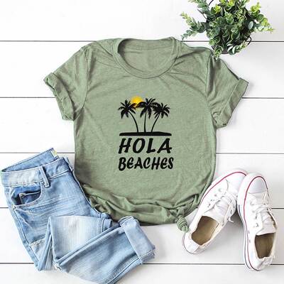 纯棉T恤女Cotton Women Summer t shirt Ladies clothes tshirt女