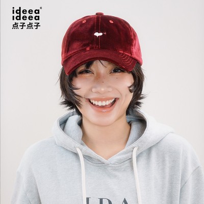 ideea点子点子红丝绒刺绣棒球帽