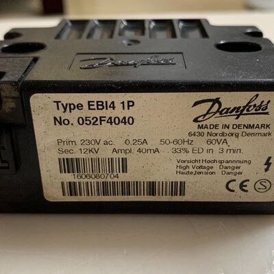 丹福斯点火变压器 Type EBI4 1P No.052F4