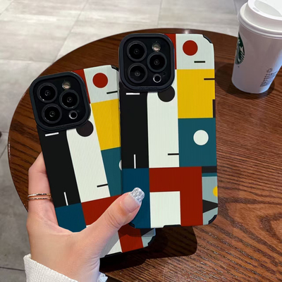 创意拼接A54适用三星Galaxy A56手机壳A52S皮纹 A73全包A72软s23ultra简约s24 s25 s26+创意s22潮A14 A13